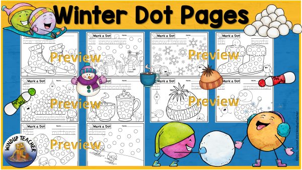 Winter Do-A-Dot Marker Worksheets - Dot Dauber Activity | Made By Teachers
