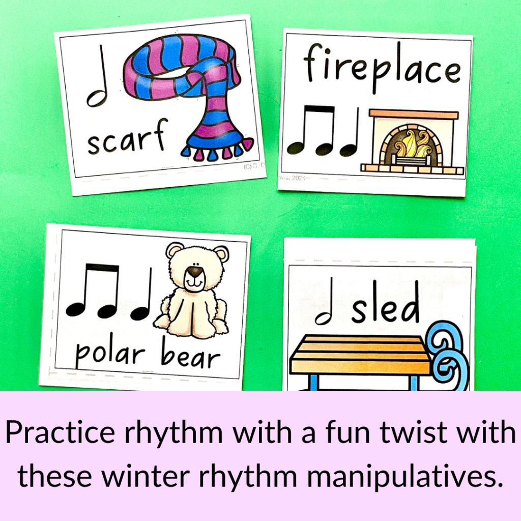 Winter Printable Rhythm Manipulatives + Composition Activity for ...