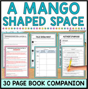 A Mango Shaped Space Novel Study Wendy Mass - Made By Teachers