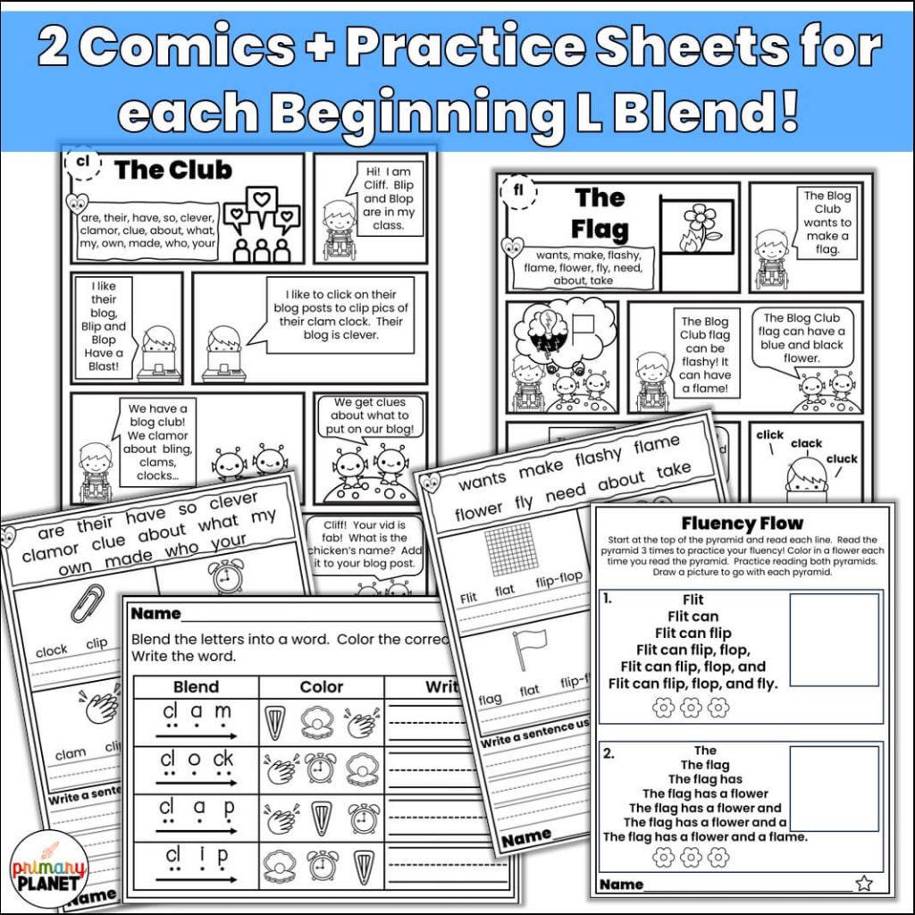 Beginning L Blends Decodable Readers - Science of Reading Aligned with ...