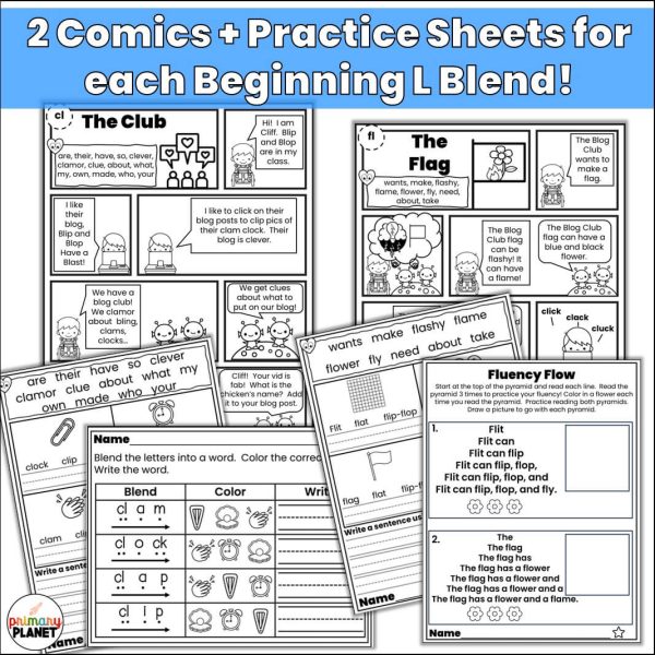 Beginning L Blends Decodable Readers - Science of Reading Aligned with ...