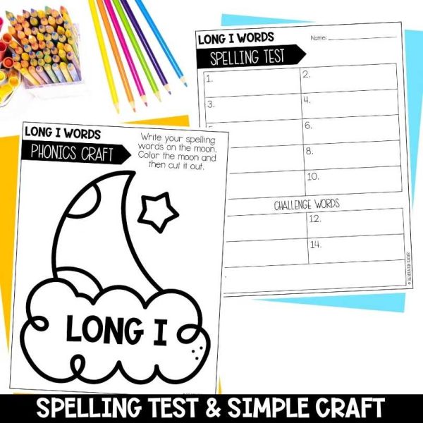 Long I Vowel Teams Worksheets, Activities & Games 2nd Grade Phonics or ...