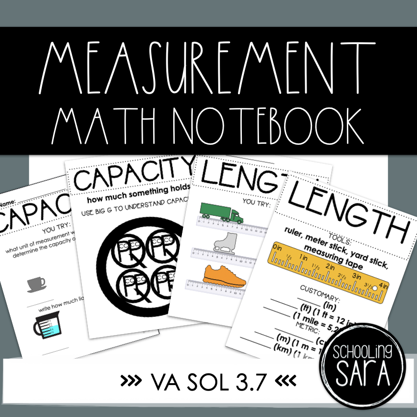 Area and Perimeter Math Notebook | VA SOL 3.MG.2 | Digital and Print ...