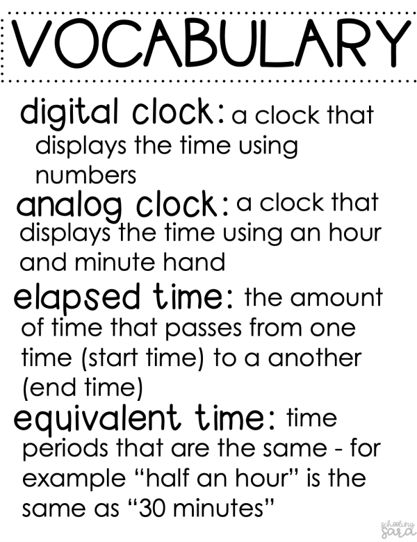 Telling Time, Elapsed Time Math Notebook | Virginia SOL 3.MG.3 ...