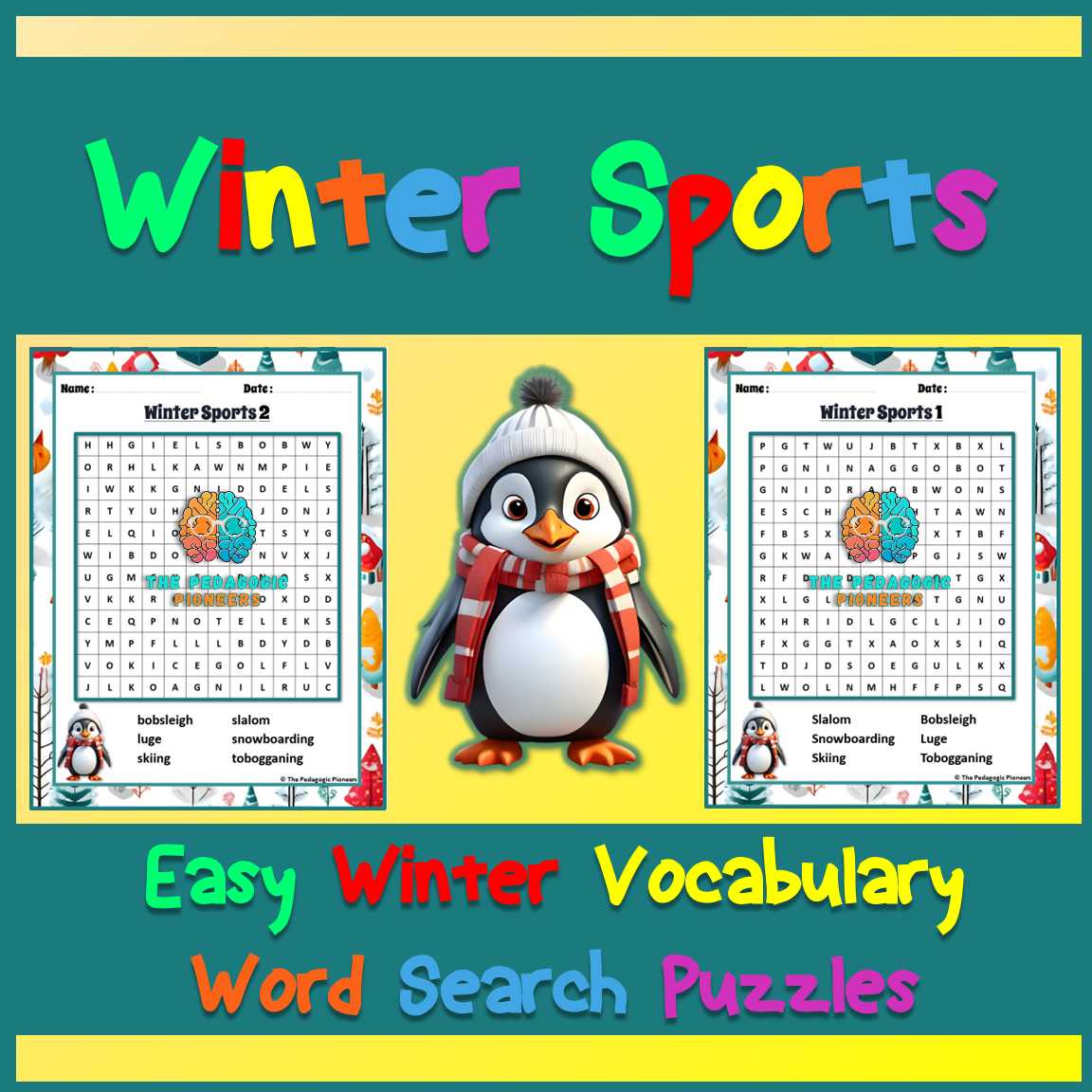 Winter Wonderland Words: A Penguin-Themed Vocabulary Extravaganza ...