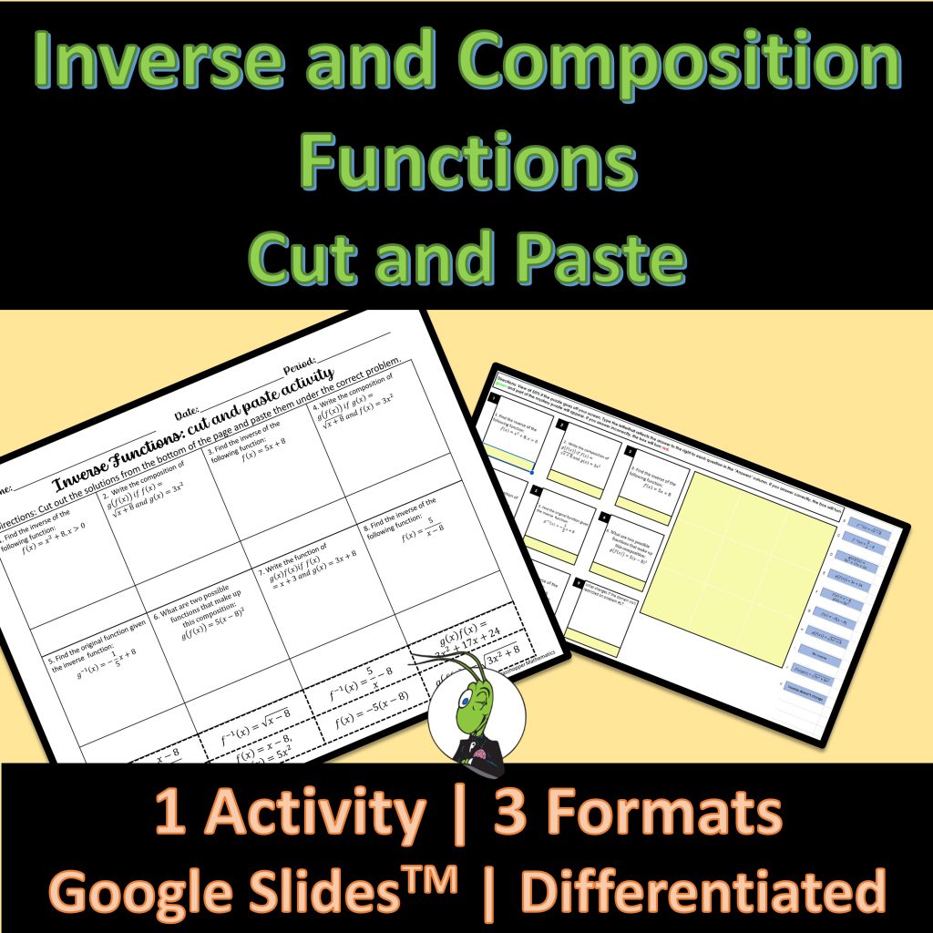 Inverse and Composition Functions Cut and Paste | Google | AP ...