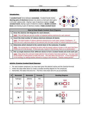Ionic & Covalent Bond Lewis or Electron Dot Diagrams Part 1 FREE - Made ...