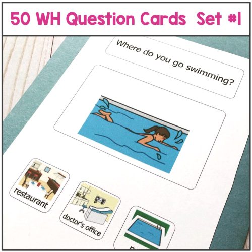 WH Questions with Visuals - Speech Therapy - Autism - Picture Choices ...
