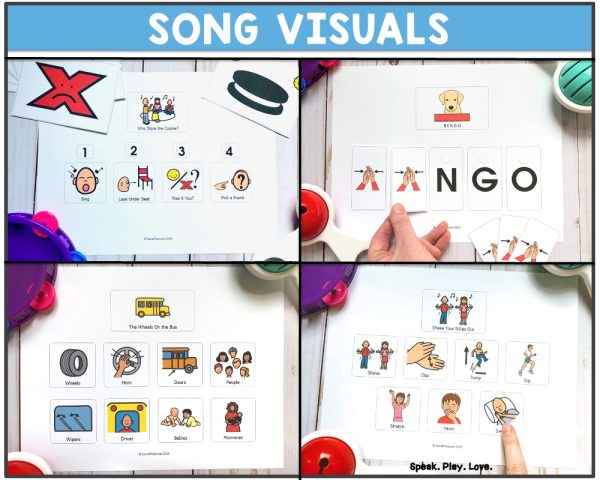 Circle Time Songs Interactive Visuals - Communication Boards - Choice ...