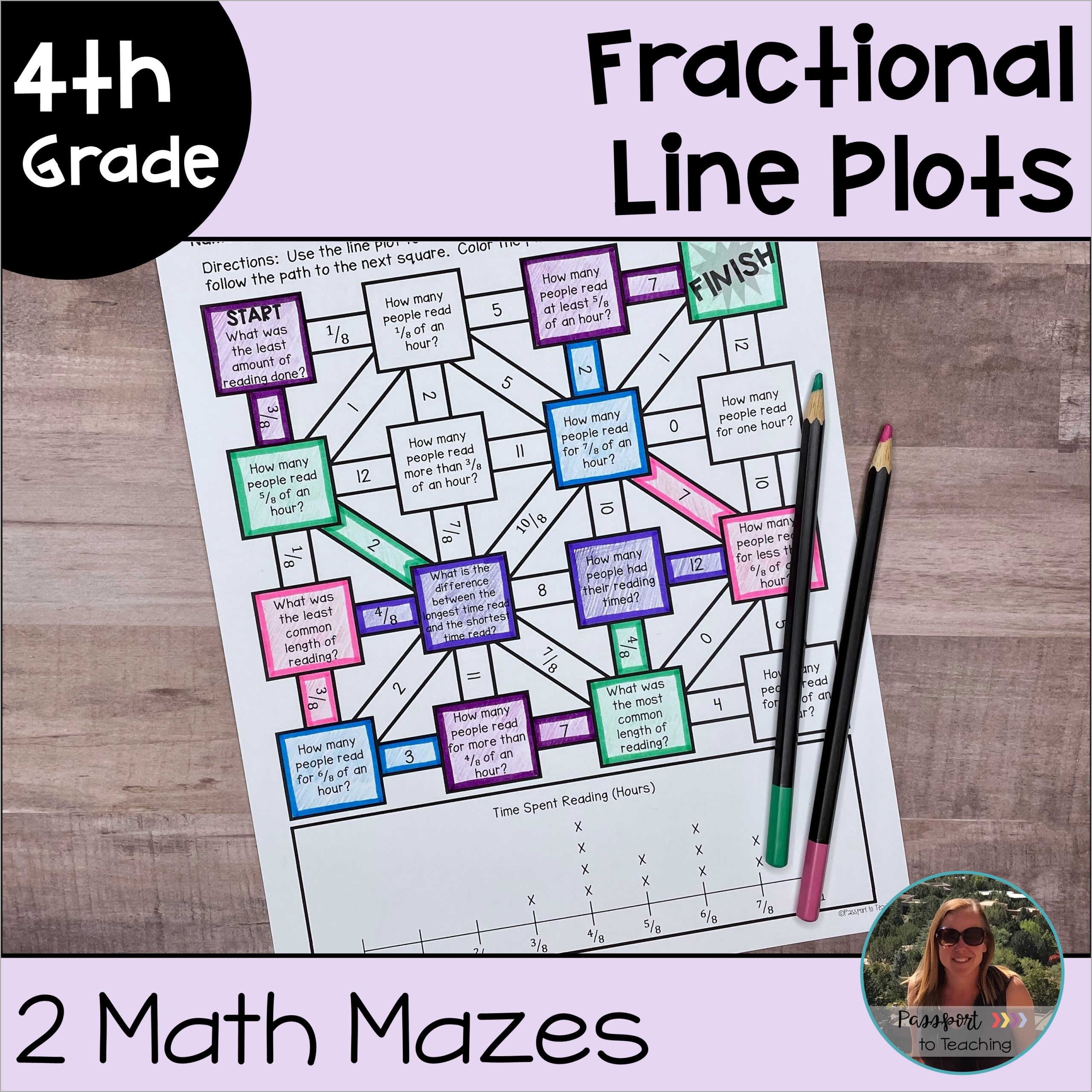 Measurement Conversions Customary & Metric Math Maze Worksheets - 5th ...