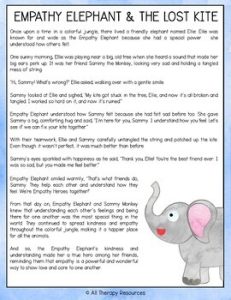 EMPATHY ELEPHANT CRAFT - Cut & Paste School Counseling Activity - SEL ...