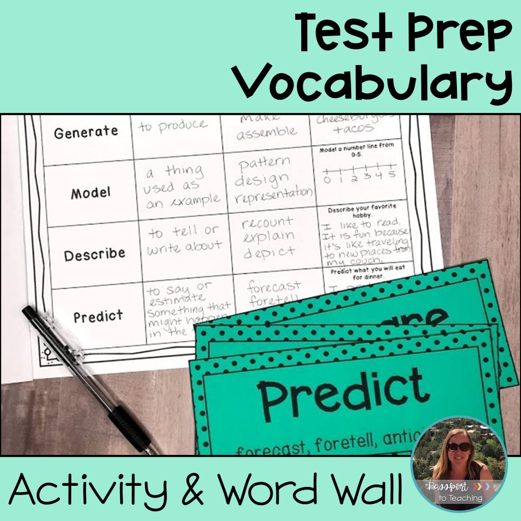 Standardized Test Vocabulary - Made By Teachers