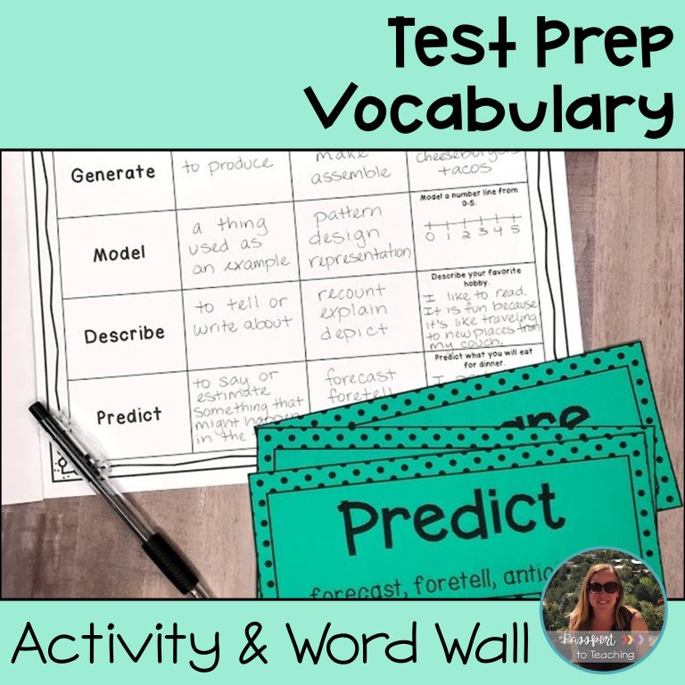 Standardized Test Vocabulary - Made By Teachers