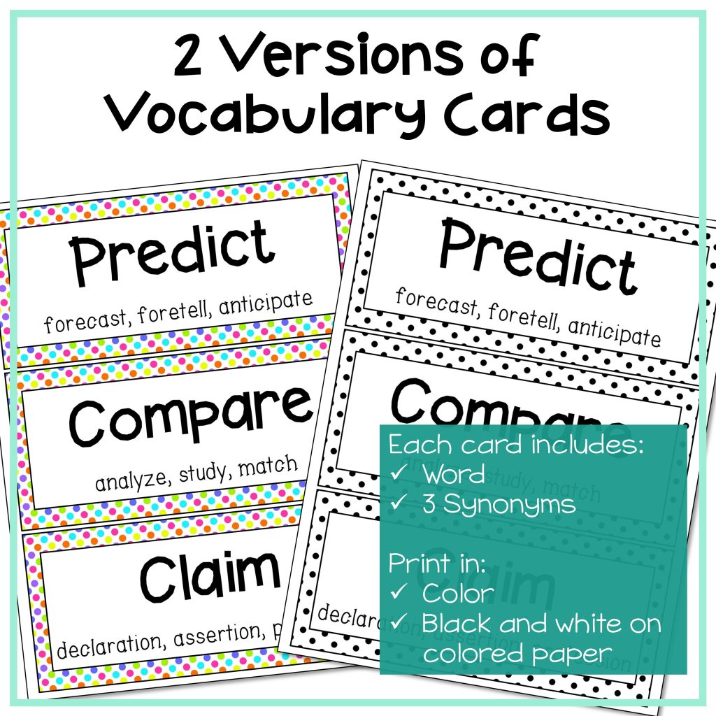 Standardized Test Vocabulary - Made By Teachers