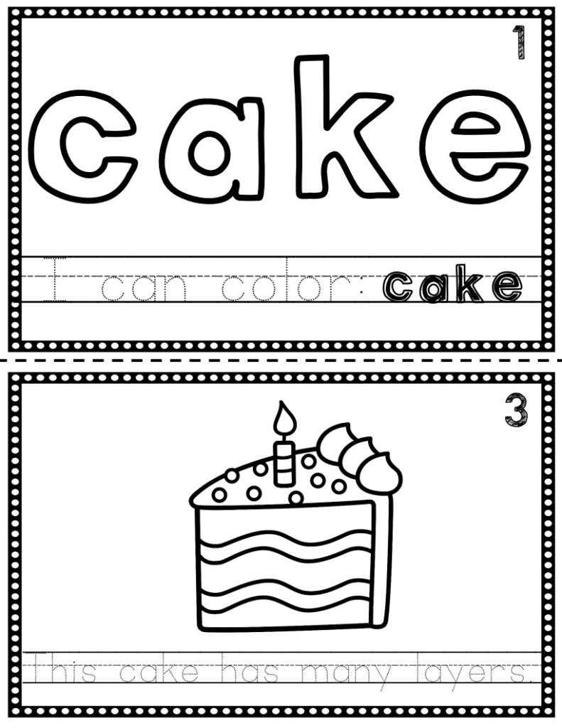 Sight Word Flip Book (Flipbook) - CAKE - Made By Teachers