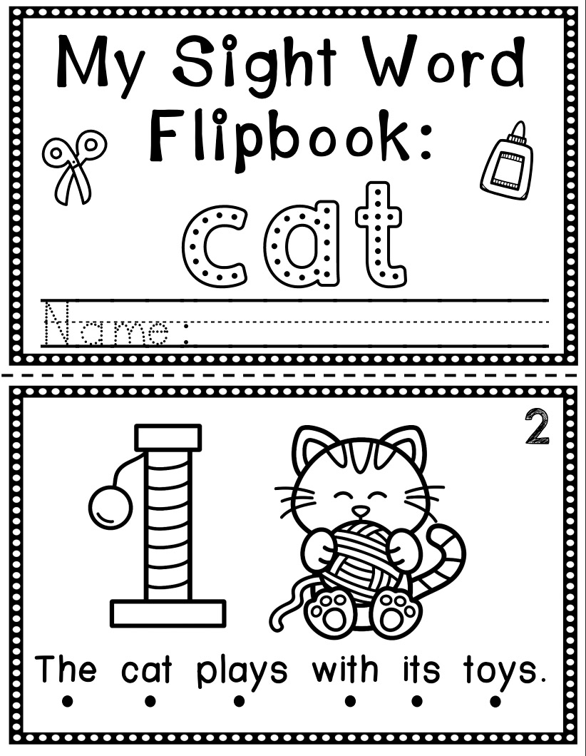 Sight Word Flip Book (Flipbook) - MADE | Made By Teachers