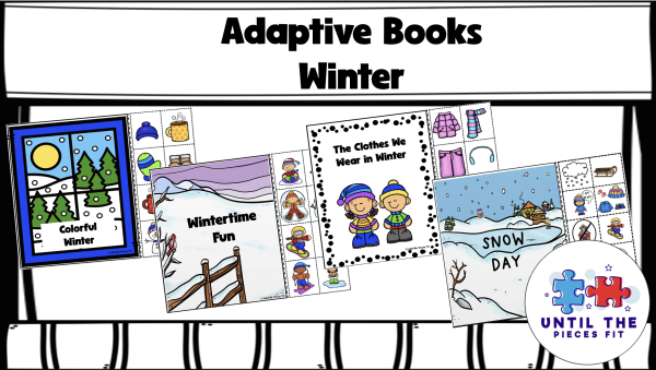 Winter Adapted Books (4 Interactive & adaptive books matching, clothing ...