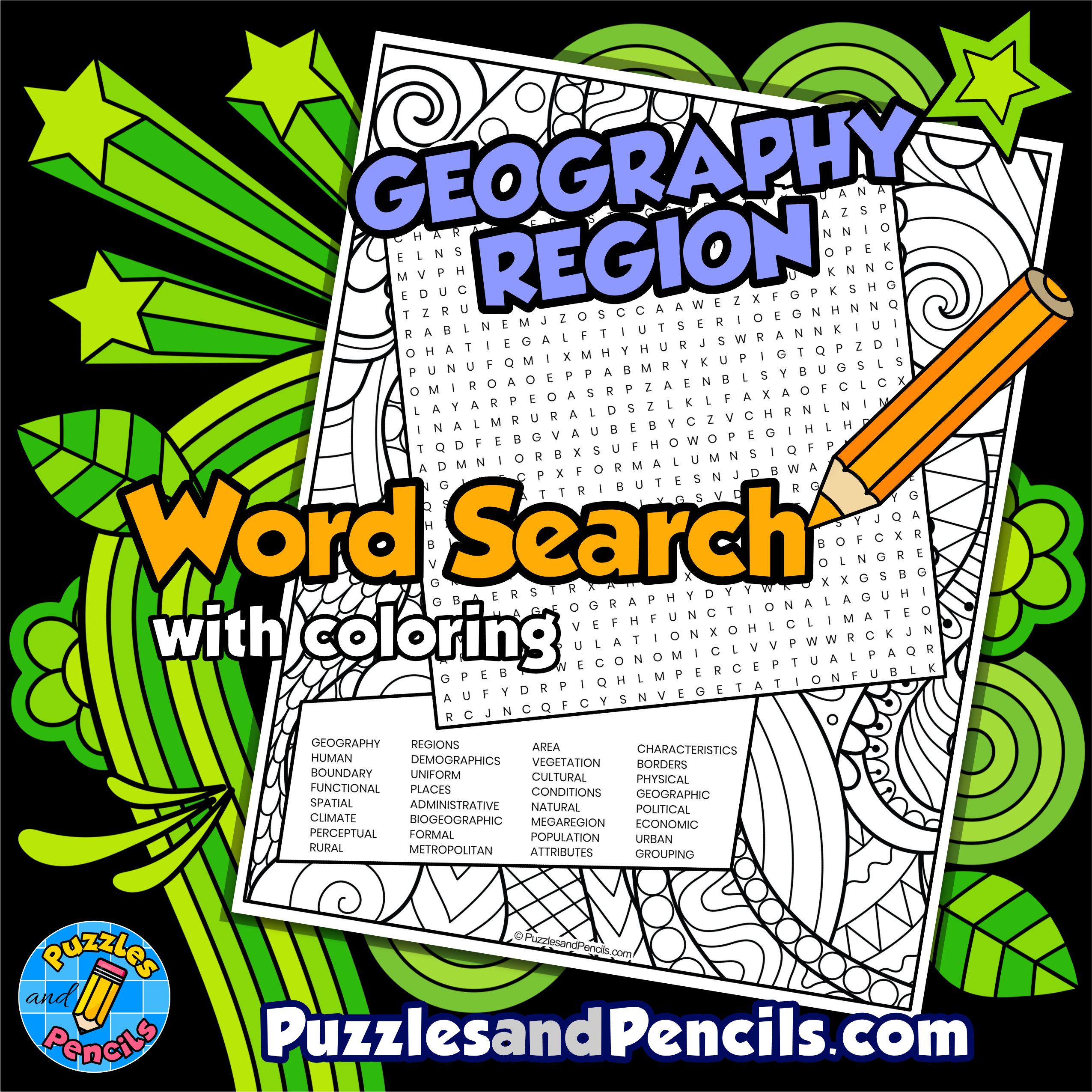 Hawaii Word Search Puzzle Activity Page with Coloring | US States ...