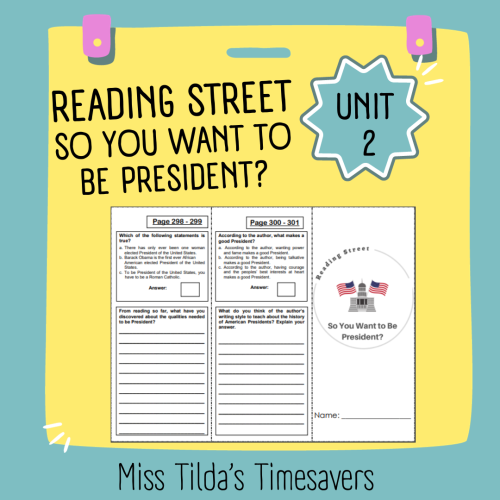 So You Want to Be President? - Reading St - Made By Teachers