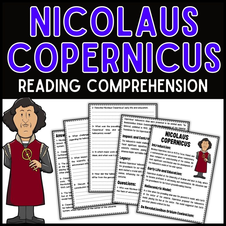 Nicolaus Copernicus Reading Comprehension Passage | National Science ...