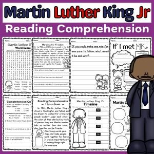 Martin Luther King Jr Reading Comprehension Passages & Questions MLK ...