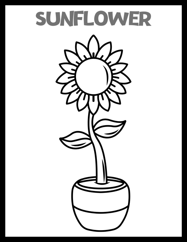 Spring Flowers Coloring Pages - Made By Teachers