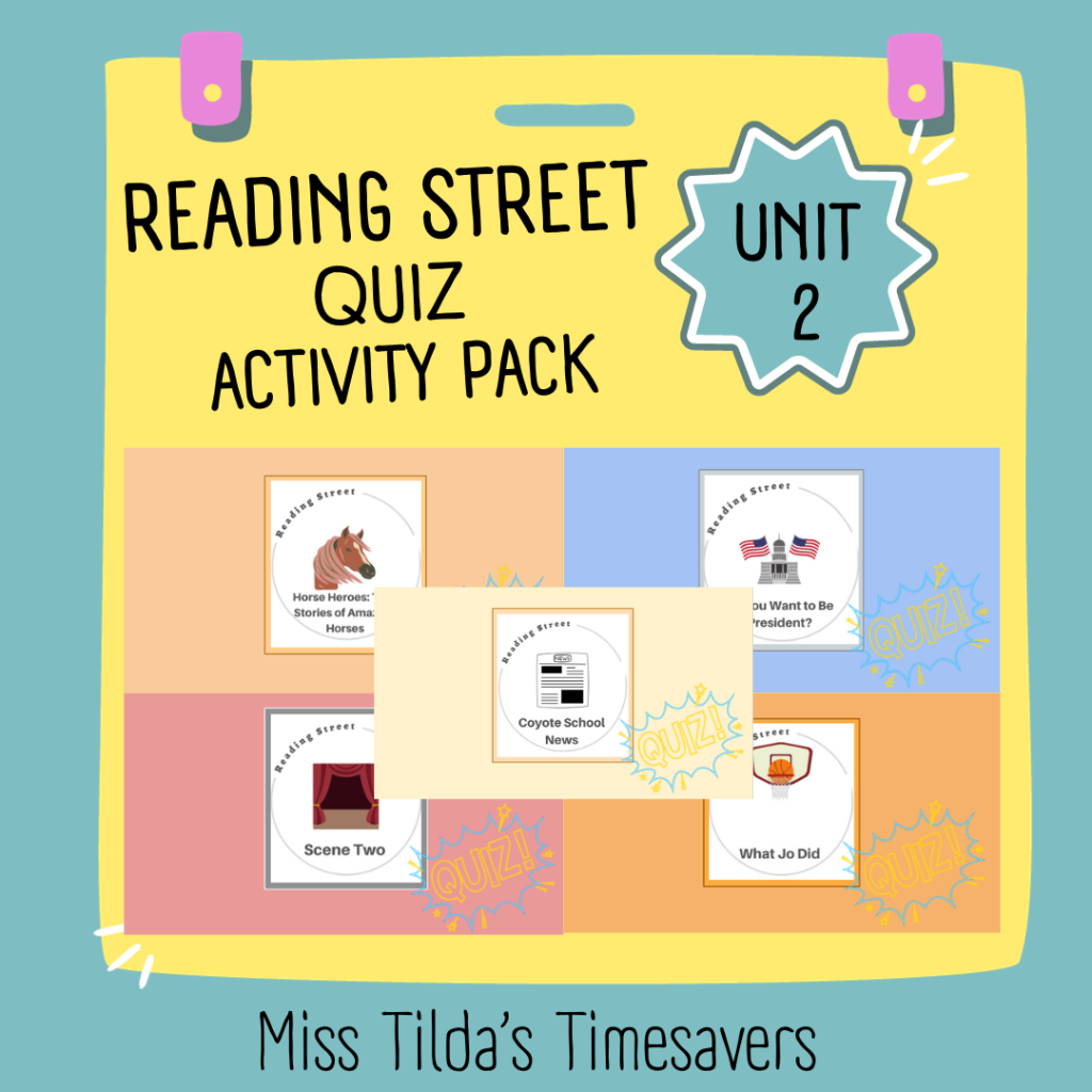 Grade 4 Reading Street Quiz: Unit 2 - Made By Teachers