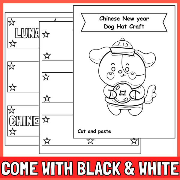 Chinese New Year Craft - Zodiac Dog Hat Craft - Chinese New Year 2024 ...