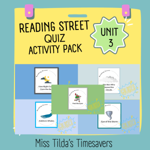 Grade 4 Reading Street Quiz: Unit 3 | Made By Teachers