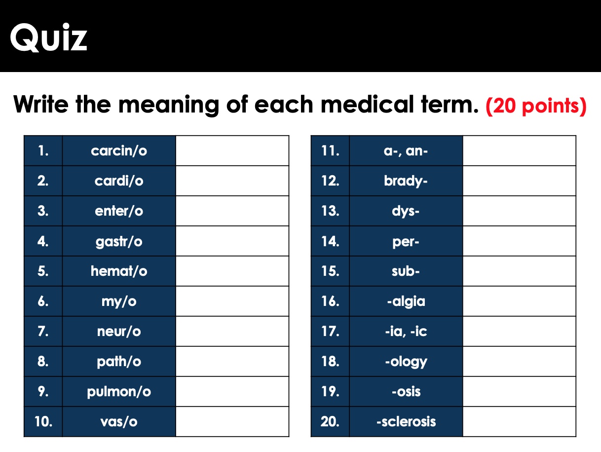 Medical and Directional Terminology for Anatomy Presentation or PPT ...