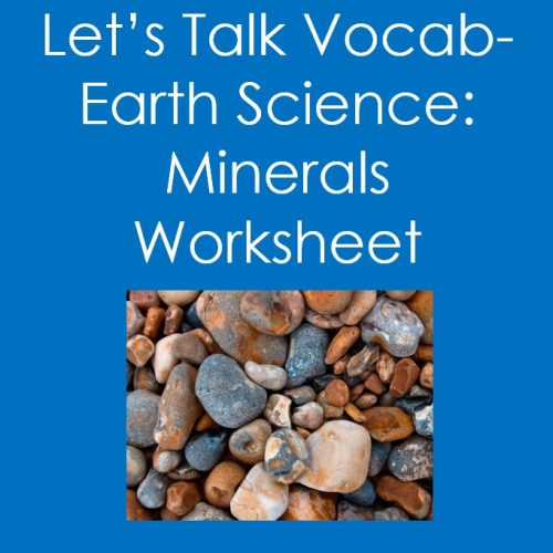 Let's Talk Vocab...Earth Science: Minerals Worksheet | Made By Teachers