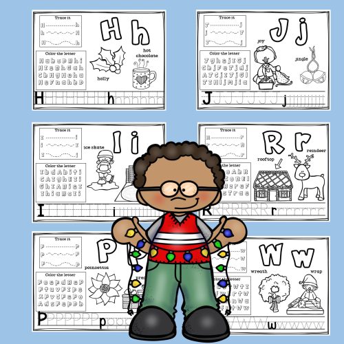 Alphabet Workbook: Worksheets A-Z Christmas Theme | Made By Teachers