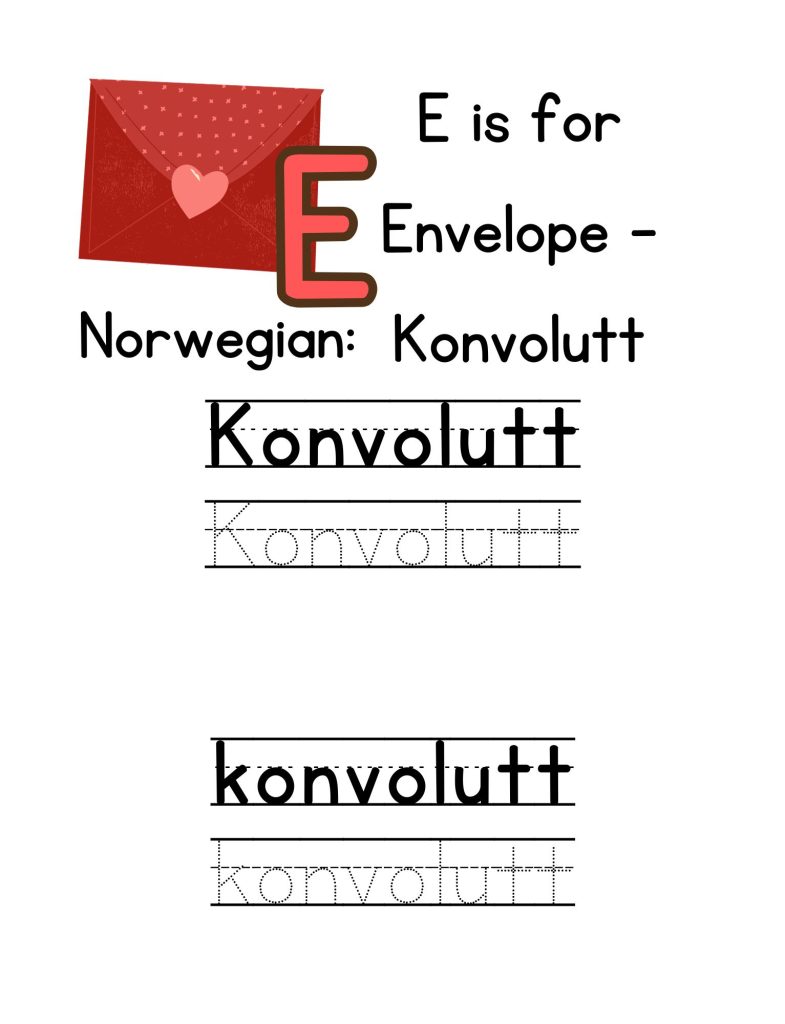 Valentine's Day English-Norwegian Translations Worksheets | Made By ...