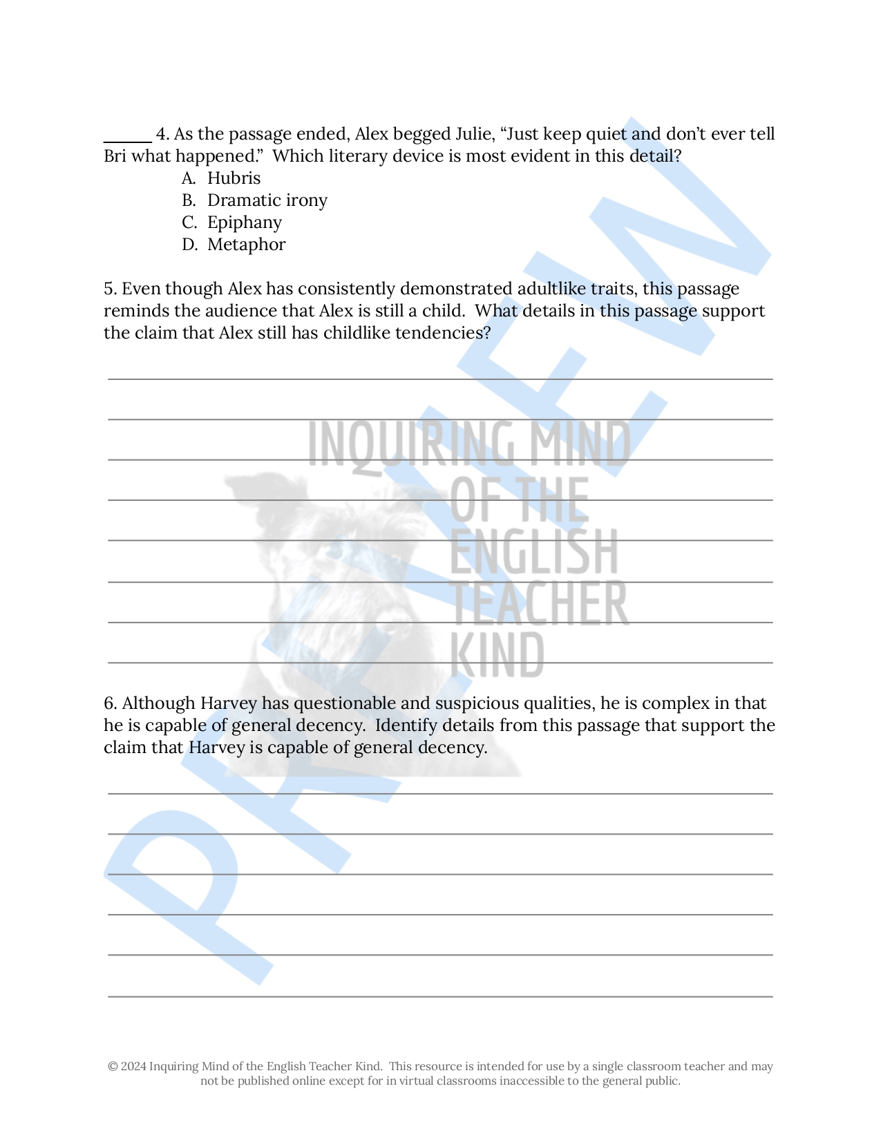The Dead and the Gone by Susan Beth Pfeffer Close Reading Worksheets ...