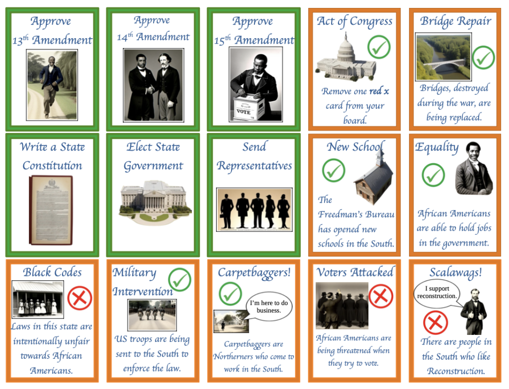 Civil War Board Games #10 Reconstruction (Social Studies, American ...