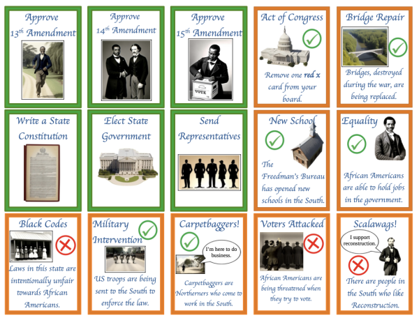 Civil War Board Games #10 Reconstruction (Social Studies, American ...