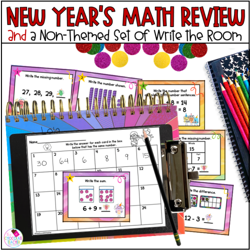 New Years Math 1st Grade Review with Place Value, Addition and ...