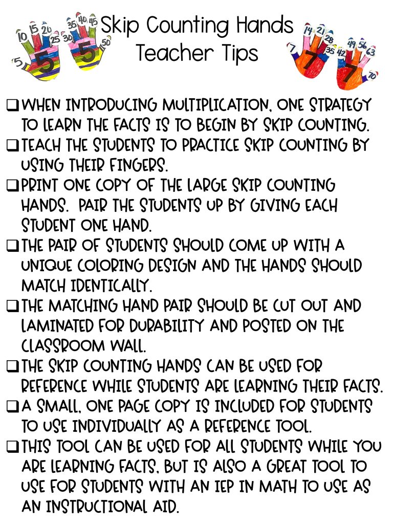 Skip Counting Multiplication Chart | Made By Teachers