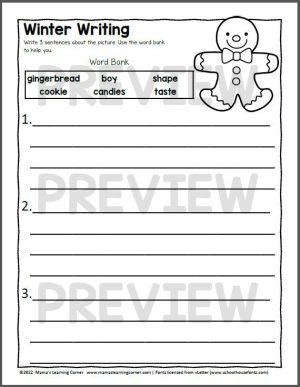 Winter Writing Sentences Worksheets - Made By Teachers