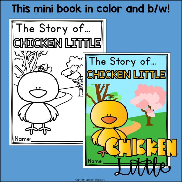 Chicken Little Mini Book for Early Readers - Fairy Tales - Made By Teachers