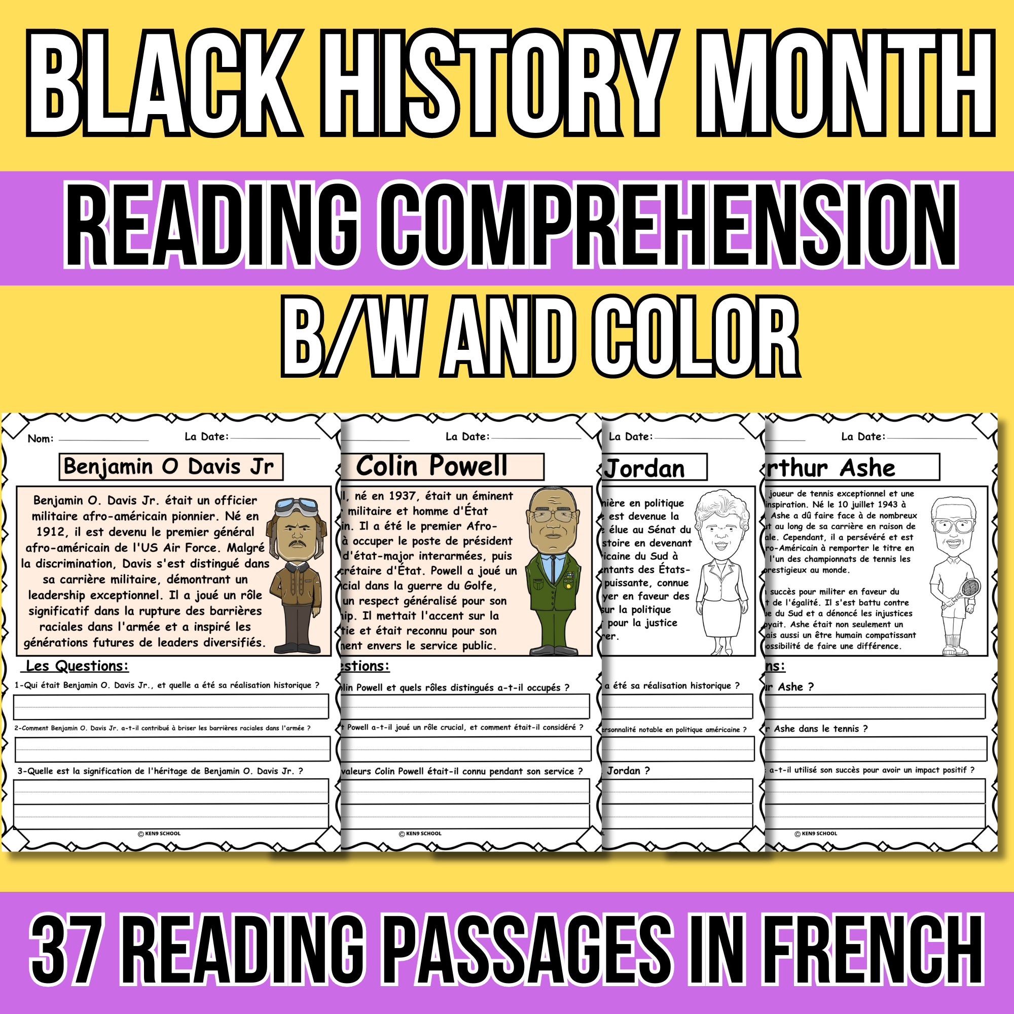 Spring Collaborative Poster Art Coloring Pages in French -Spring ...