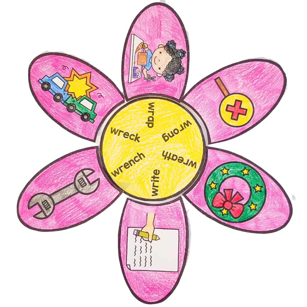 WR Digraph Family Flower Craft - Made By Teachers