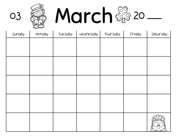March Calendar Numbers & Organizers - Made By Teachers