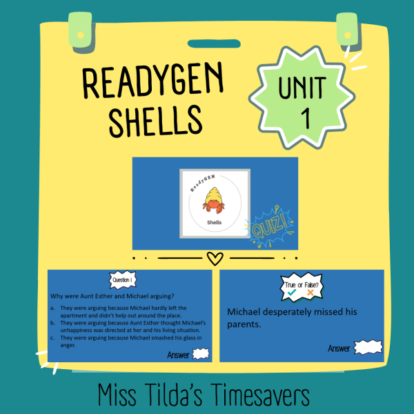 Shells Quiz - Grade 5 ReadyGEN | Made By Teachers
