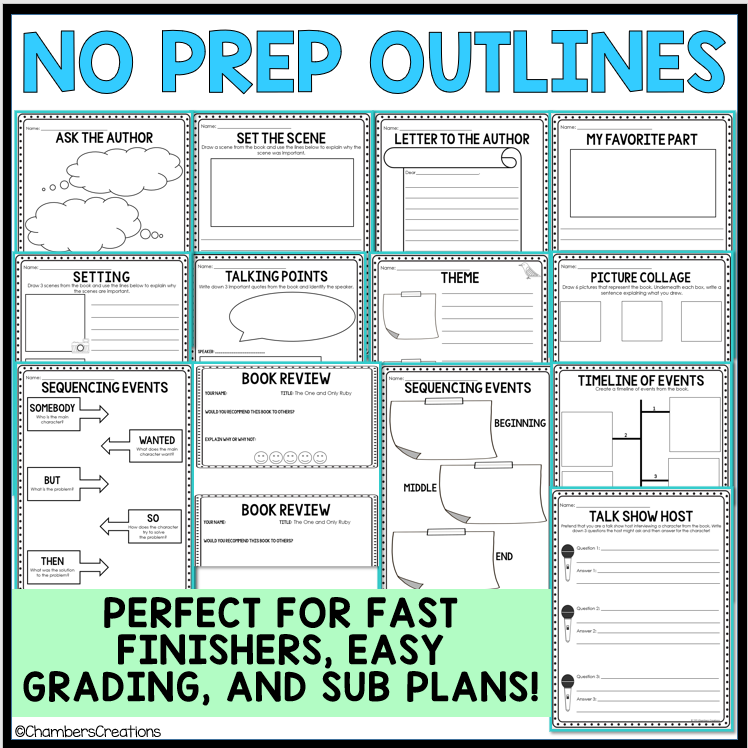 The One and Only Ruby Katherine Applegate Novel Study Unit | Made By ...