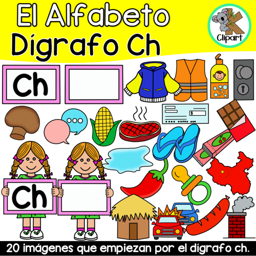 Alfabeto en Español Clipart / Spanish Alphabet Clipart MEGA BUNDLE 1442 ...