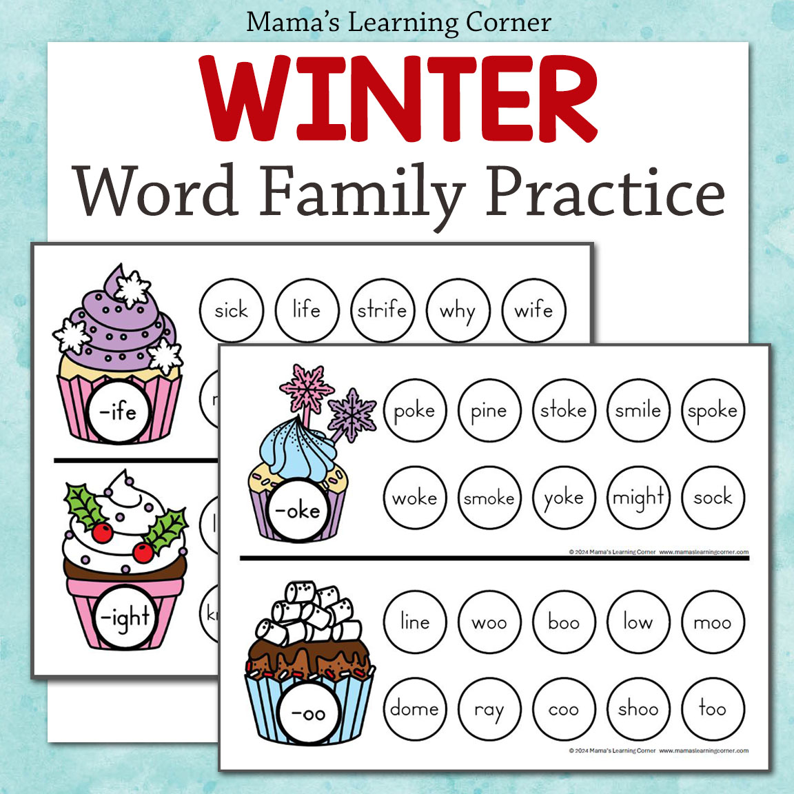 Winter Word Family Dab It Worksheets | Made By Teachers