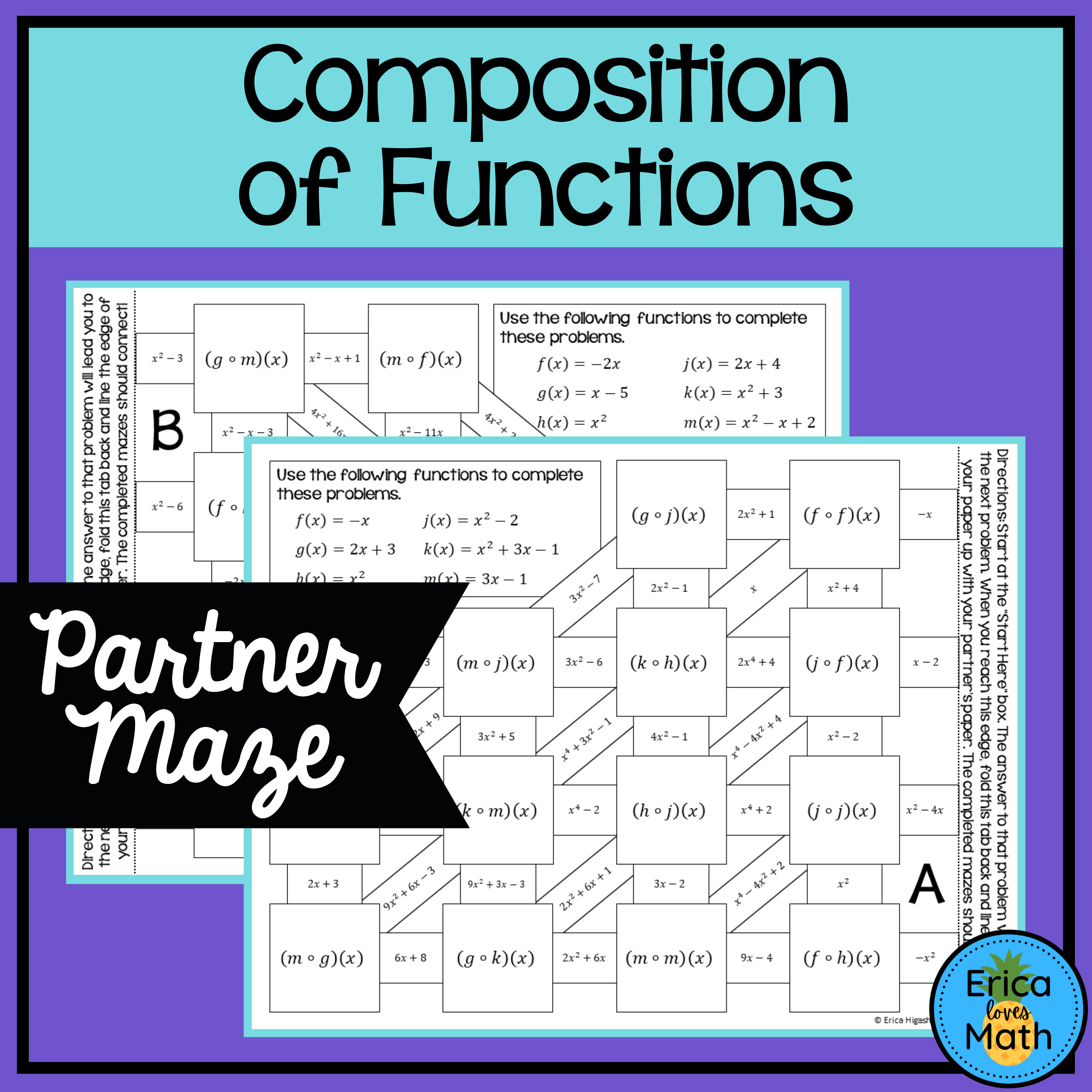 Factoring Polynomials Review Stations Activity | Differentiated ...