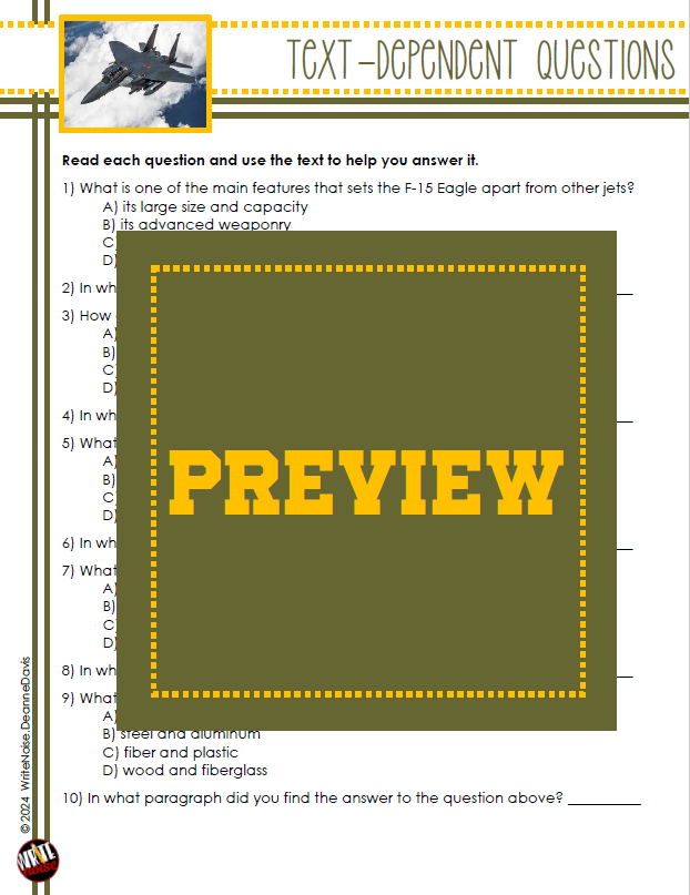 RUMBLE! Set 2: 2 Informational Passages + Text-Dependent Questions + 3 ...