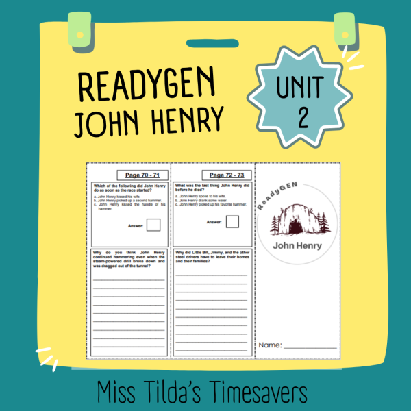 John Henry - ReadyGEN Grade 4 | Made By Teachers